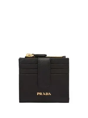 Prada Small Saffiano Wallet - Black