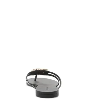 Dolce & Gabbana Rubber Beach Thong Sandals With Dg Logo Detail - Black/gold