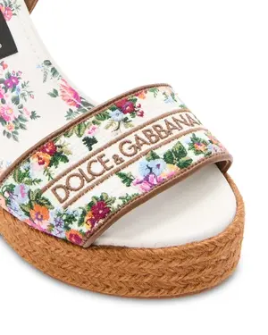Dolce & Gabbana Espadrille Wedge Sandals