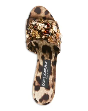 Dolce & Gabbana High Heel Slides - Leo New