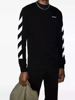 Off-White Diagonal Stripes Logo Sweatshirt