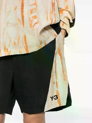 Y3 Tie-dye Print Track Shorts