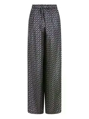 Max Mara Paisley-print Trousers - Blue