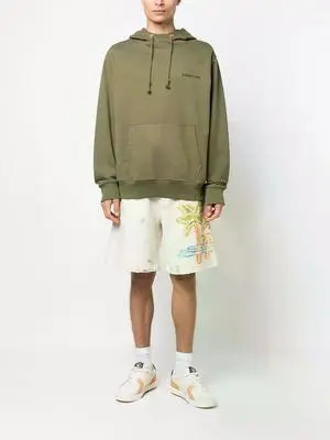 Palm Angels Palm-print Track Shorts