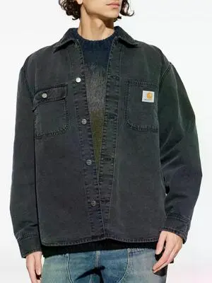 Carhartt Work In Progress Logo-patch Pocket Shirt - Grey