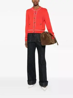 ALLUDE Patch-pocket Cardigan