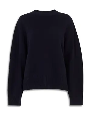 Whistles Side Stripe Wool Knit Sweater