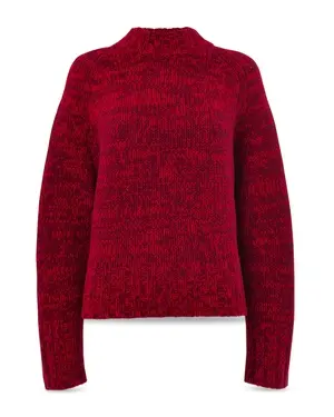 Whistles Chunky Wool Fleck Knit Sweater