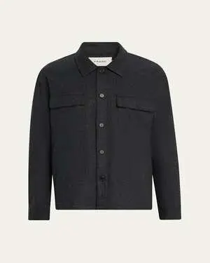 FRAME Wool-blend Two-pocket Overshirt