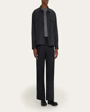 FRAME Wool-blend Two-pocket Overshirt