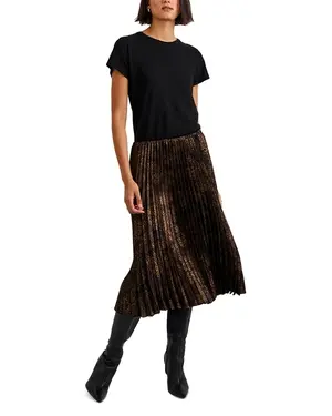 Bella Dahl Pleated Midi Skirt
