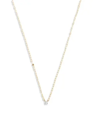 Lana Jewelry Diamond Solitaire Pendant Necklace - Gold