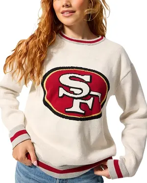 Terez San Francisco 49ers Jacquard Crewneck Sweater - San Francisco Ers