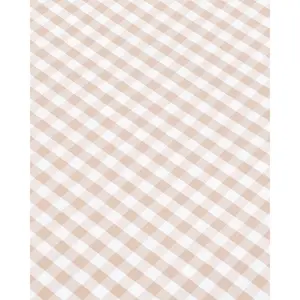 PETITE PLUME Gingham Duvet Set, Twin - Camel