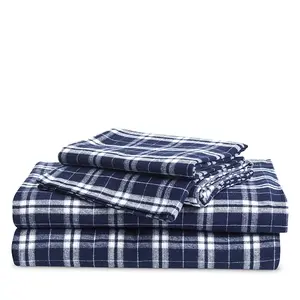 PETITE PLUME Tartan Flannel Sheet Set, Full - Oxford Tartan