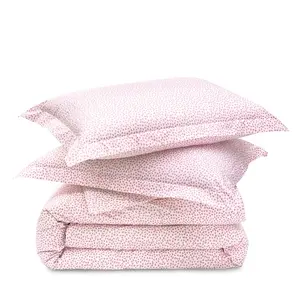 PETITE PLUME Sweetheart Percale Duvet Set, King - Pink