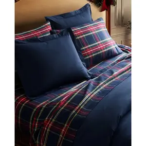 PETITE PLUME Tartan Flannel Sheet Set, Queen - Windsor Tartan