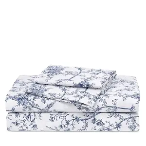 PETITE PLUME Timeless Toile Percale Sheet Set, King - White