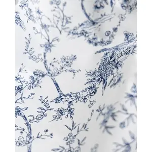 PETITE PLUME Timeless Toile Percale Duvet Set, King - White