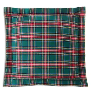 PETITE PLUME Tartan Flannel Sham, Euro - Kensington Tartan