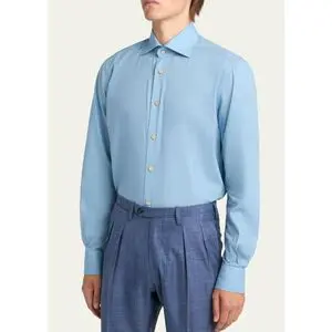 Kiton Cotton Classic Fit Button-down Shirt