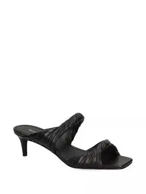 Michael Kors Kiana Leather Mules - Black
