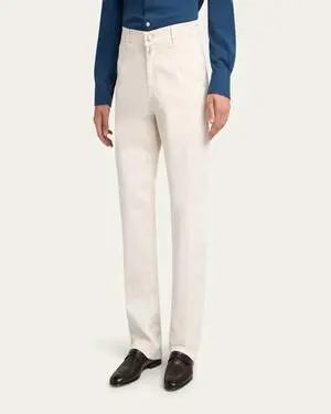 Kiton Straight Leg Cotton-stretch Pants