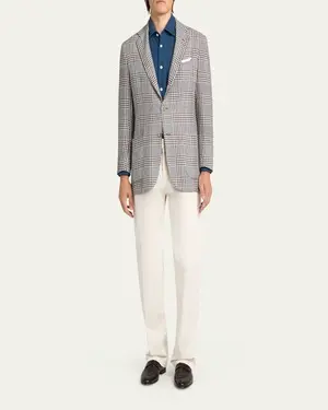 Kiton Straight Leg Cotton-stretch Pants