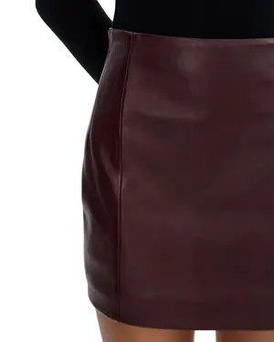 LAMARQUE Leather Mini Skirt