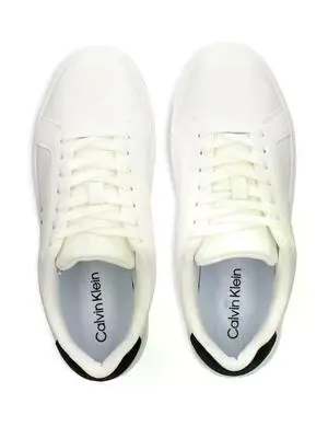 Calvin Klein Logo Leather Sneakers