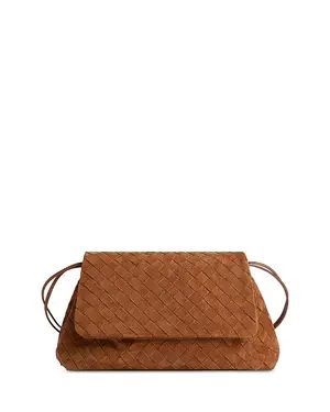 Bottega Veneta Bottega Veneta Giorno Intrecciato Shoulder Bag Amber/gold