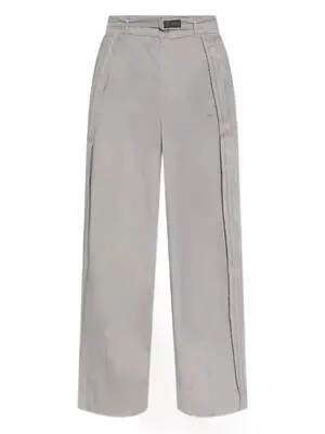 Adidas X Mercedes Frayed Stripe Trousers