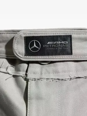 Adidas X Mercedes Frayed Stripe Trousers