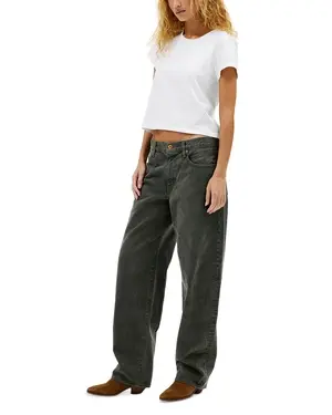 SLVRLAKE Ella Mid-rise Tapered Jeans - Keystone Mountain