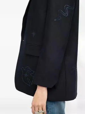 Zadig&Voltaire Vival Blazer With Rhinestone Embellishments
