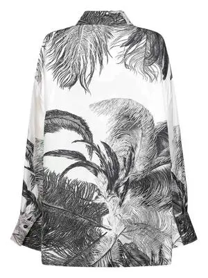 Attico Diana Feather-print Shirt