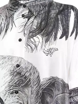 Attico Diana Feather-print Shirt