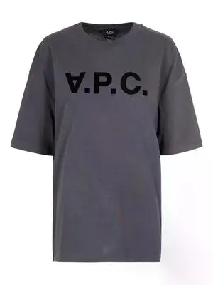 A.p.c. Logo-detail T-shirt - Grey