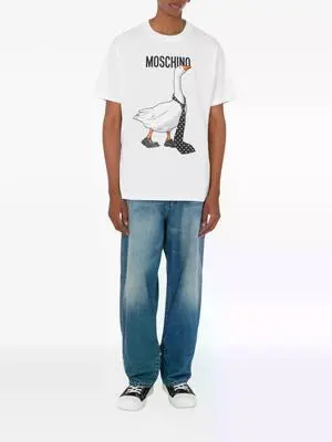 Moschino Goose Organic Cotton Jersey T-shirt
