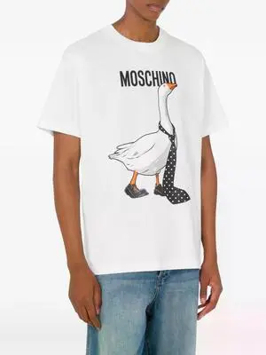 Moschino Goose Organic Cotton Jersey T-shirt