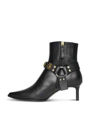 Freda Salvador Haden Embellished Leather Booties