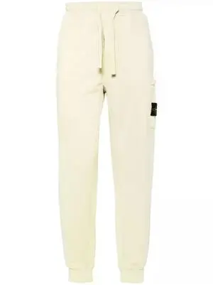 Stone Island Compass-badge Cotton Track Trousers - Green