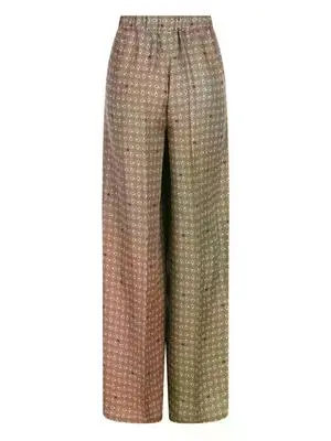 Max Mara Patterned Trousers - Brown