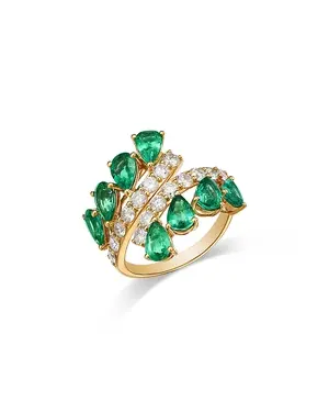 Bloomingdale'S Emerald And Diamond Ring - Green/gold