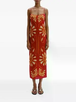 Cala De La Cruz Slit Day Dresses