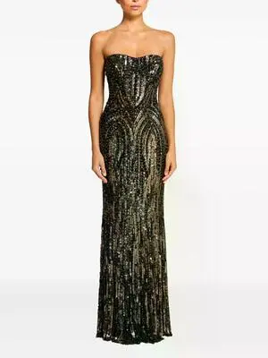 Jenny Packham Sequin-embellished Euphoria Dress - Black