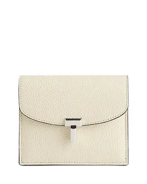TOTEME Pebbled Leather Card Holder - Fawn