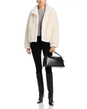 Love Token Faux Fur Jacket