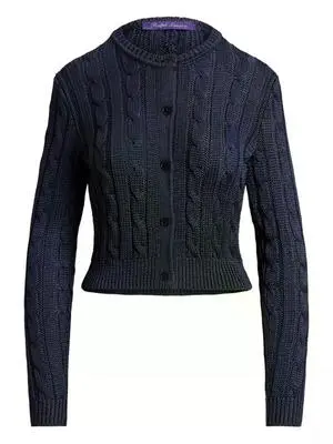 Ralph Lauren Cable-knit Buttoned Cardigan - Blue