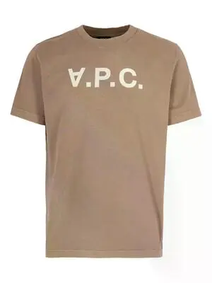 A.p.c. Cotton T-shirt - Neutrals
